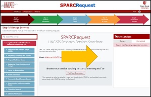 Entering a Request into SPARCRequest | Long Island Network for Clinical and Translational ...